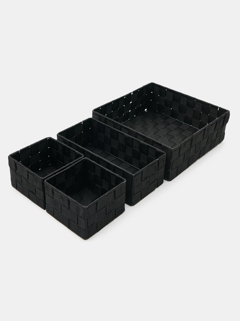 Sinsay - Pletené organizéry 4 pack - černá