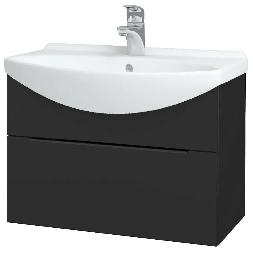 Dřevojas Koupelnová skříň TAKE IT SZZ 65 Varianta: N01 Bílá lesk / Úchytka T04 / D01 Beton
