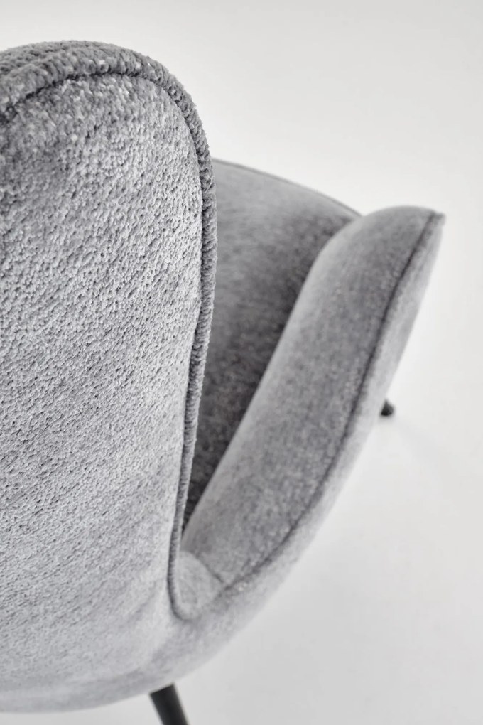 Designové křeslo ušák JUKON šedé
