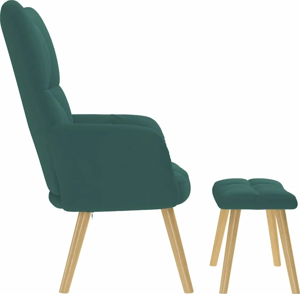 vidaXL Relaxační křeslo s podnožkou textil [4016785] Barva: Hnědá