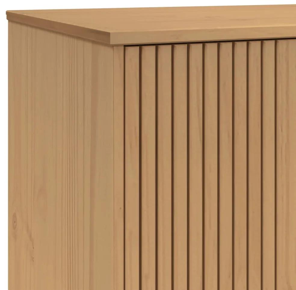 Šatní skříň OLDEN hnědá 76,5 x 53 x 172 cm masivní borové dřevo - Default Title