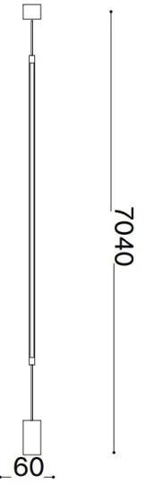 Ideal Lux - LED Stojací lampa FILO LED/14W/230V 3000K CRI 90 černá
