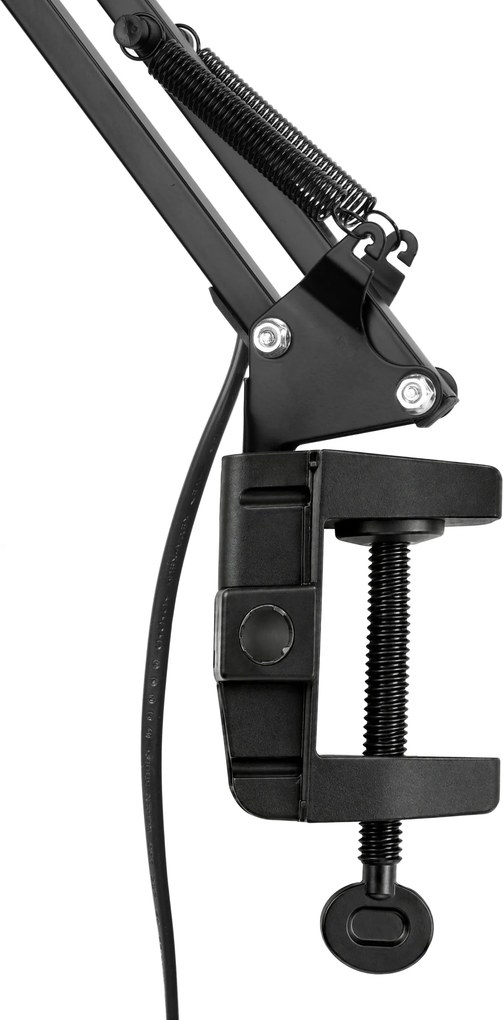 Toolight Toolight, JNH043-1TD, stolní lampa 2v1 s podstavcem a svorkou, 1× E27, černá, OSW-56234