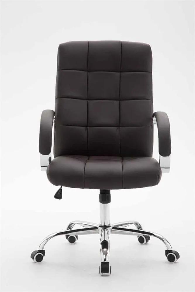 Bhm germany Kancelářská židle Mikos, syntetická kůže, hnědá