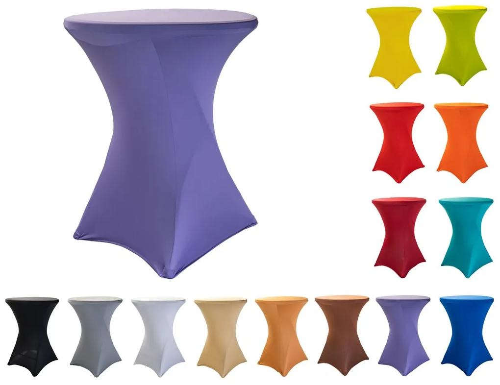 Elastický ubrus na koktejlový bistro stůl ⌀80 cm VÍCE BAREV Barva: 7 SVĚTLE ZELENÁ