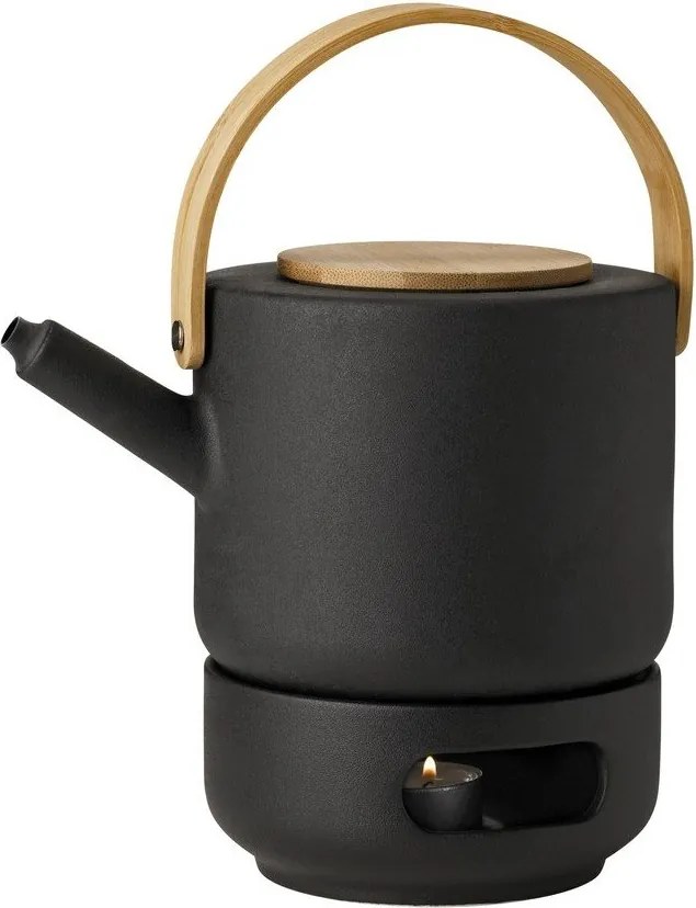 Černá kameninová konvice na čaj 1,25 l Theo – Stelton