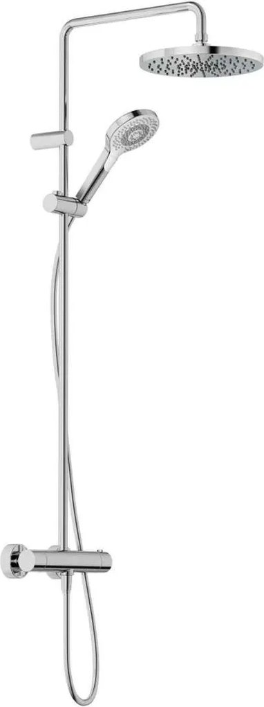 Kludi - Sprchový set s termostatem, průměr 25 cm, 3 proudy, chrom 6906705-81