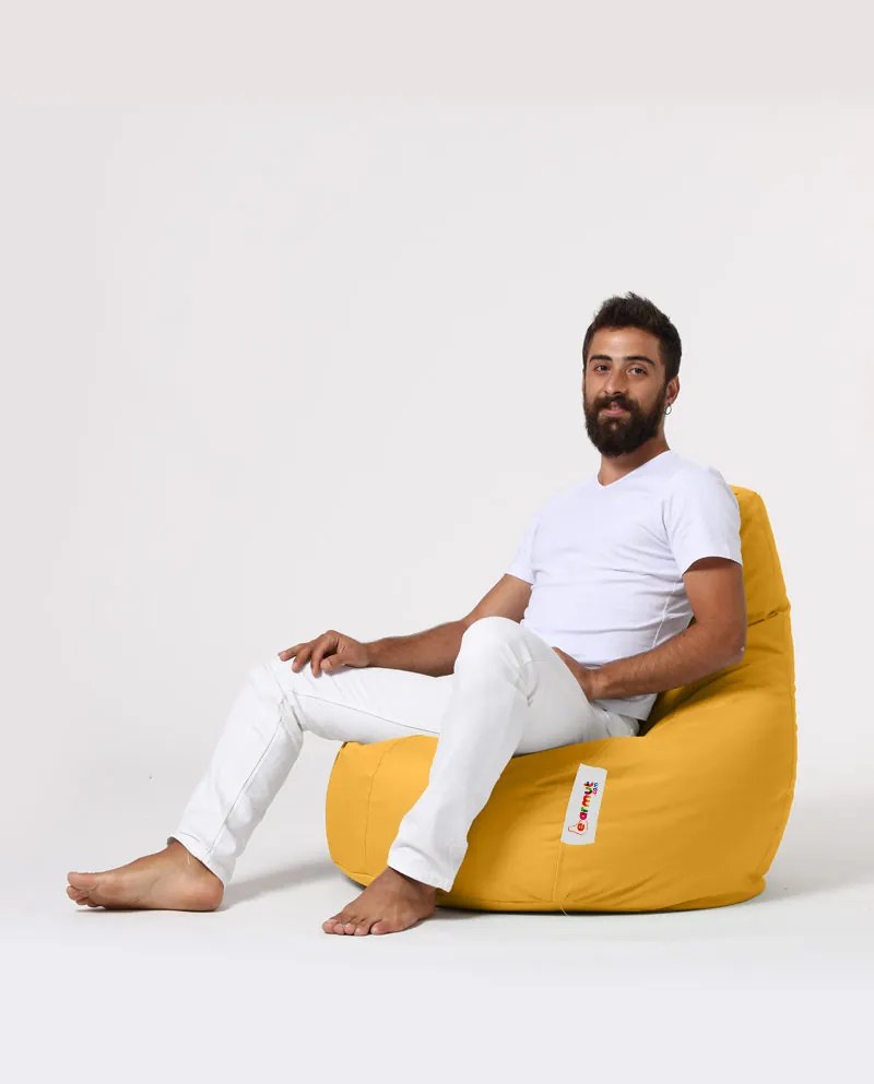 Atelier del Sofa Zahradní sedací vak Drop L - Yellow, Žlutá