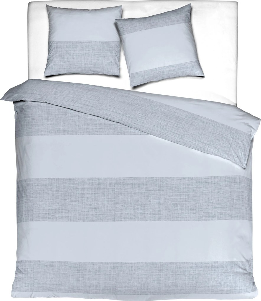 XXXLutz POVLEČENÍ satén pastelově modrá, šedomodrá 140/200 cm MISTRAL - Povlečení - 003591061401