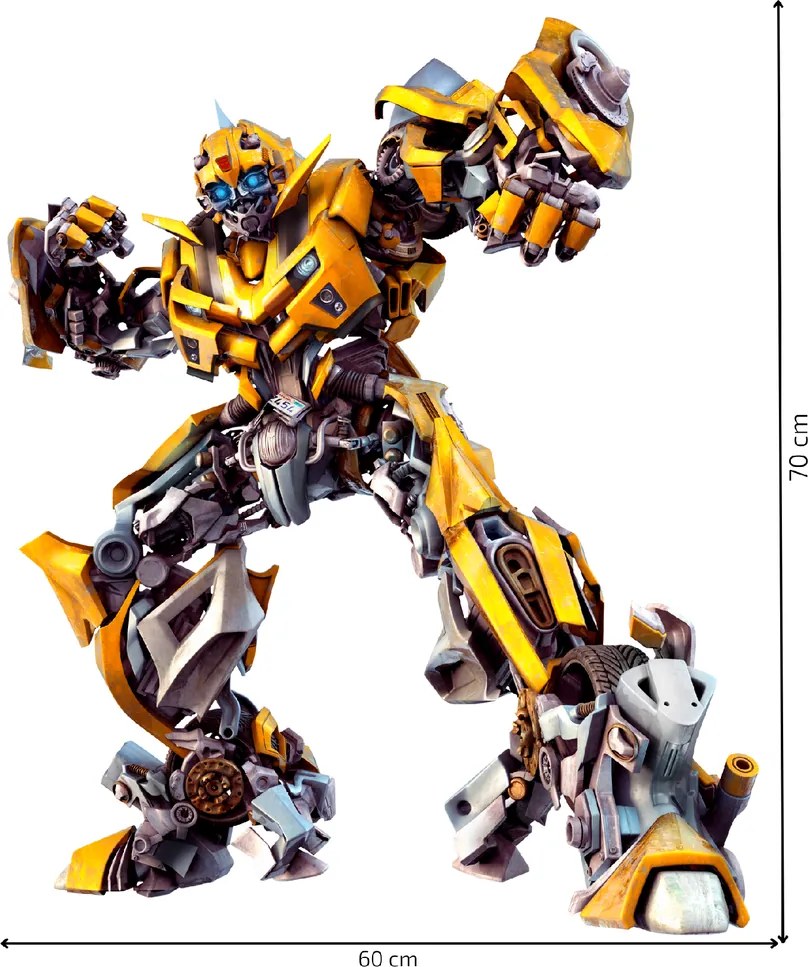 Textilní samolepka na zeď "Transformer - Bumblebee"