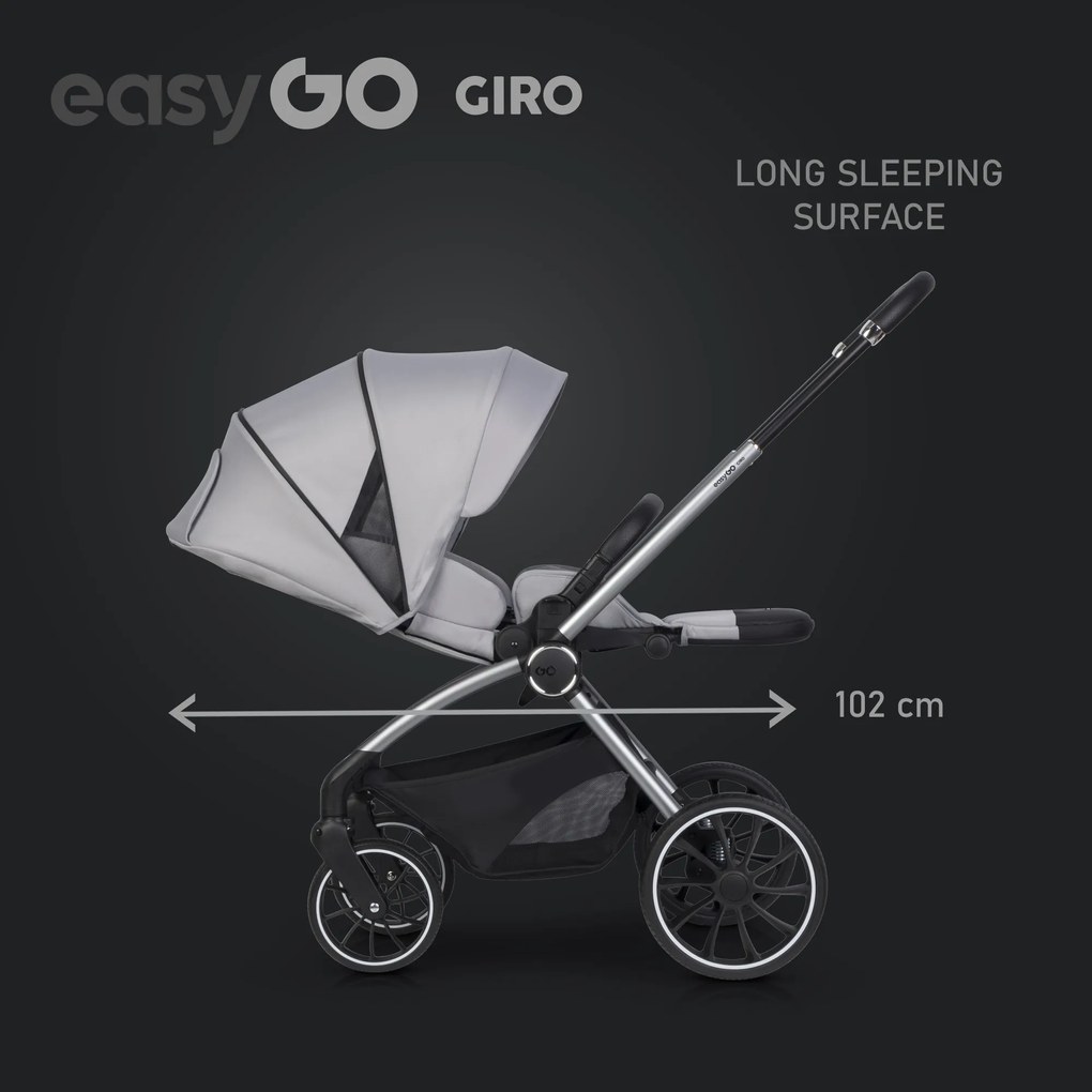 Kombinovaný kočárek EasyGo Giro 2v1 Cloudy Gray