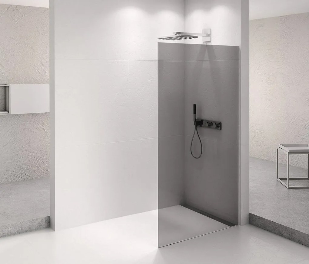 Polysan Architex Chrom walk-in sprchová zástěna 66 x 210 cm chrom kouřové sklo AXC70SC