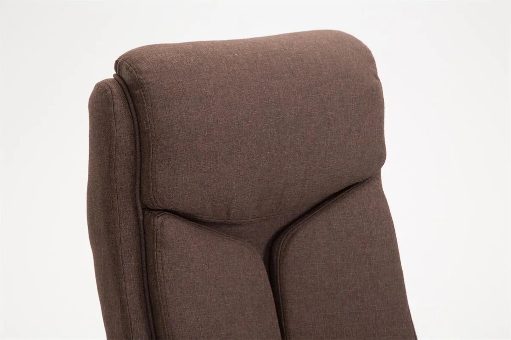 Kancelářská židle Vaud látka – hnědá