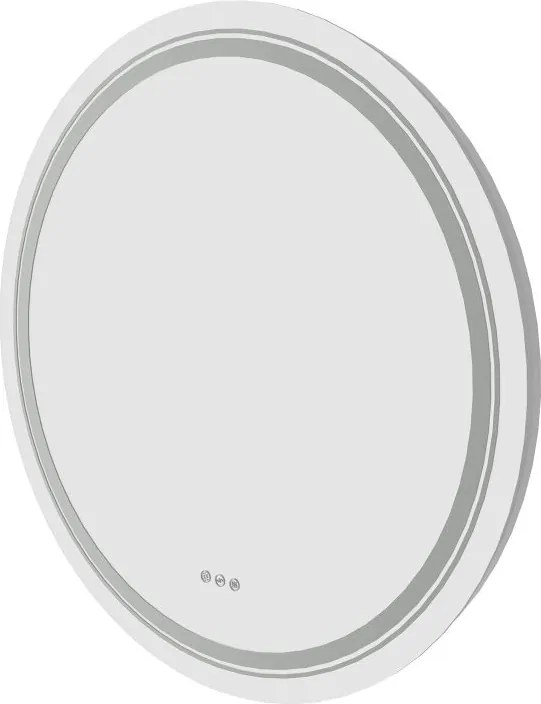 Koupelnové zrcadlo DOVER 80 cm stříbrné