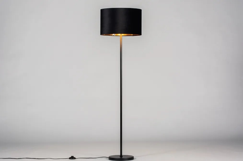 Stojací lampa Riteliotte Black and Gold