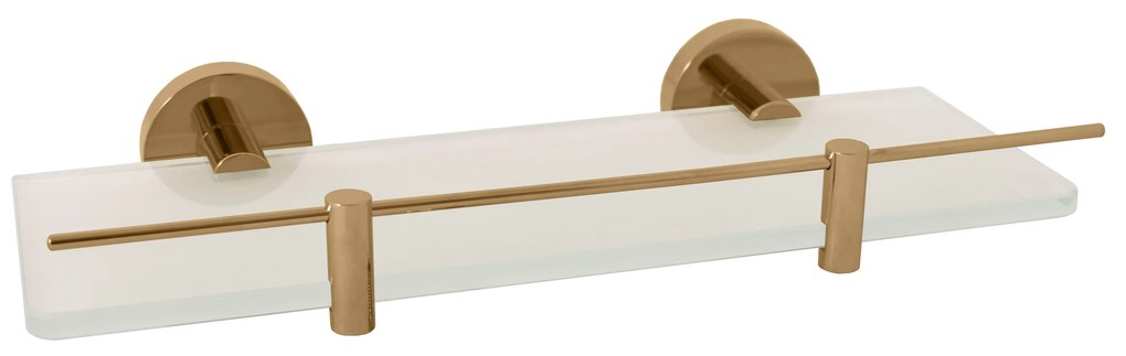 Slezák RAV Polička skleněná 300 mm zlato Koupelnový doplněk COLORADO, Barva: zlato - COA0900/30Z