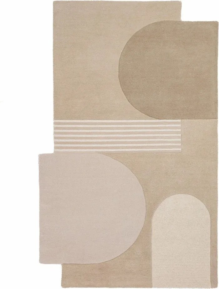 Ručně tkaný vlněný koberec v přírodní barvě 150x240 cm Lozenge – Flair Rugs
