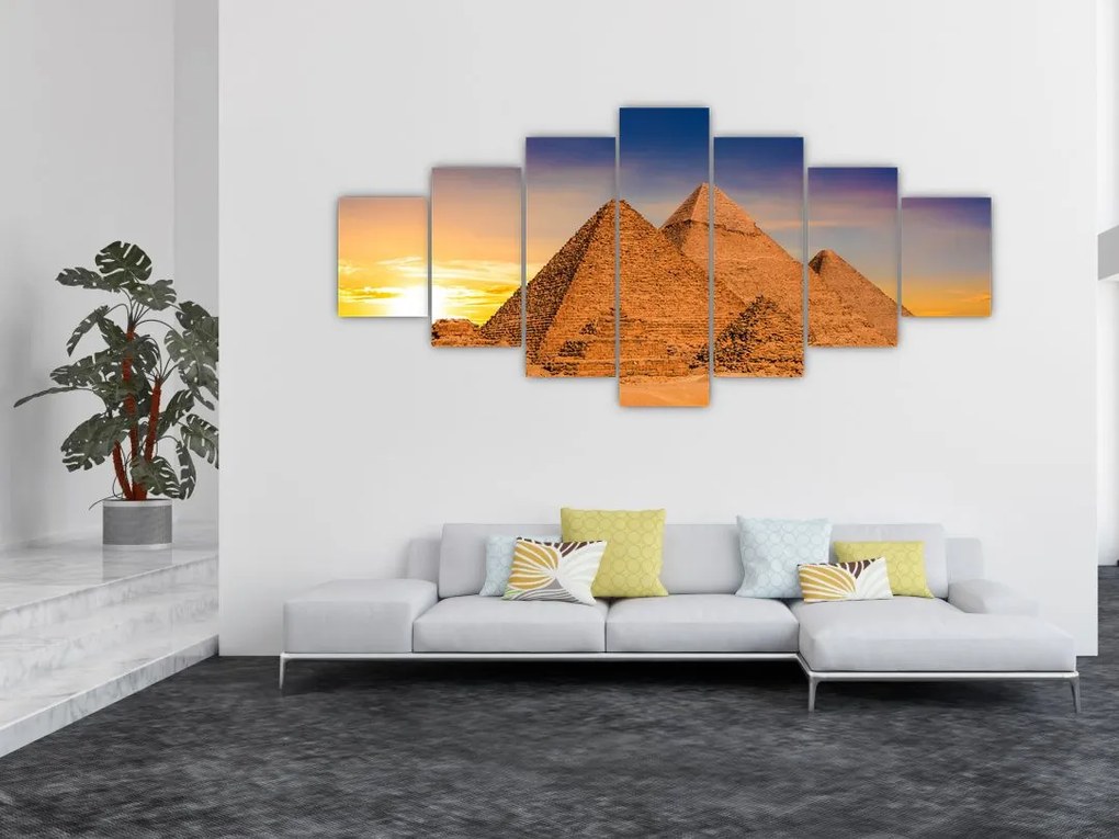 Obraz - Egyptské pyramidy (210x100 cm)