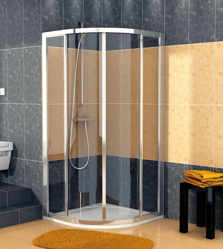 Sprchový kout čtvrtkruhový 100×100 cm (ECOR 50 100 50 07) SanSwiss