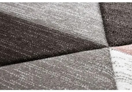 koberec ALTER Rino trojúhelníky růžový velikost 140x190 cm | krásné koberce cz