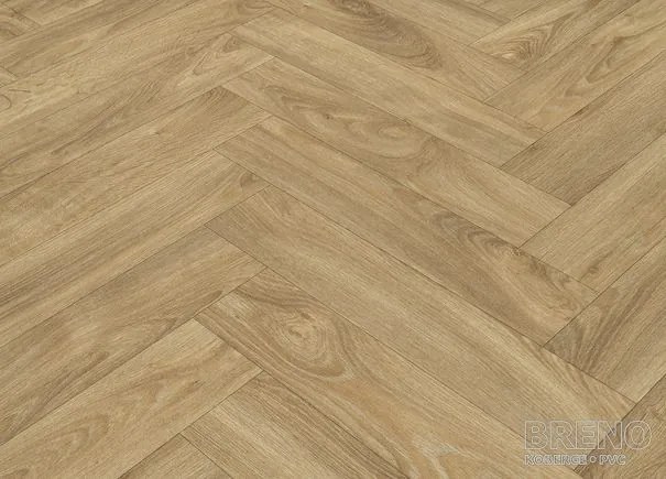 Breno PVC SLIMTEX Laurel Oak 316M - světle hnědé parkety, šíře 100 cm