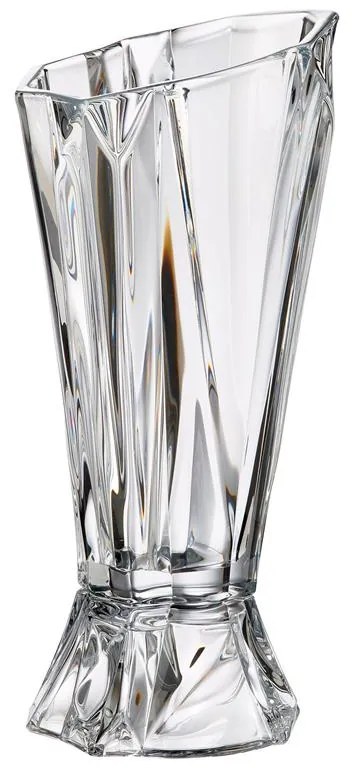KŘISTÁLOVÁ VÁZA BOHEMIA ENIGMA NA NOZE 380MM