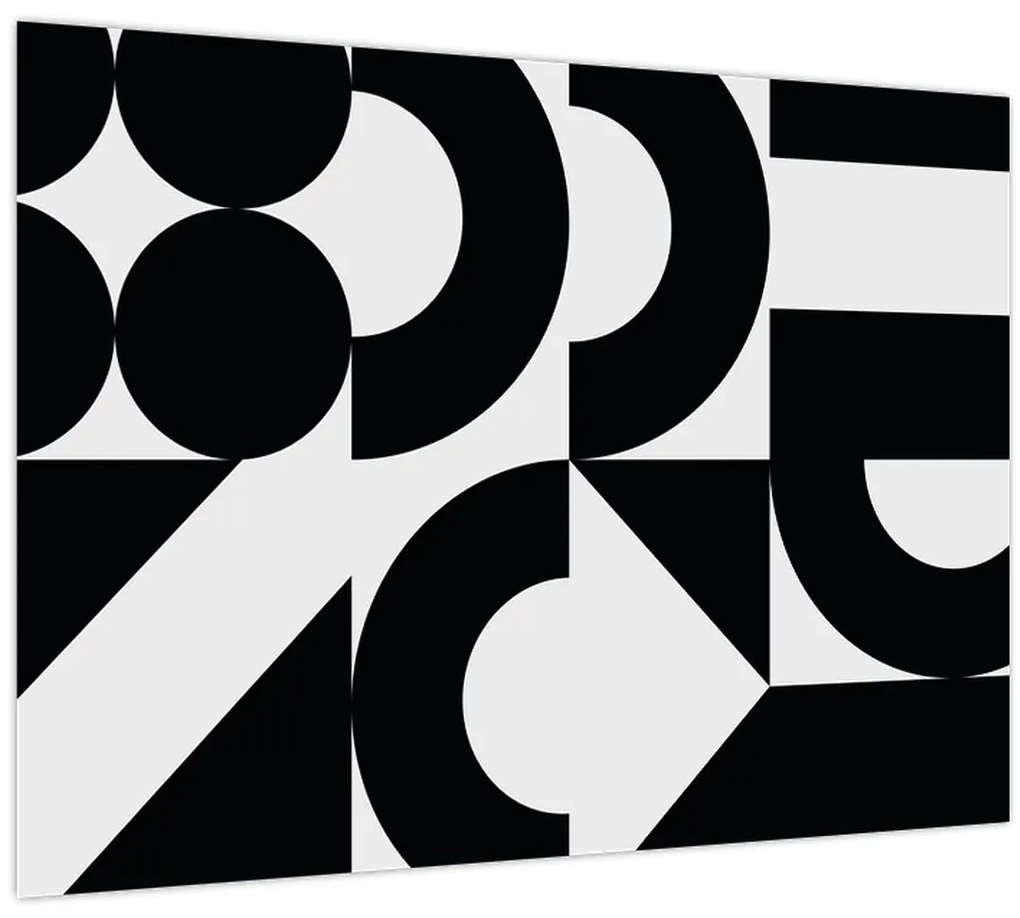 Skleněný obraz - Geometrická abstrakce N⁰2 (70x50 cm)