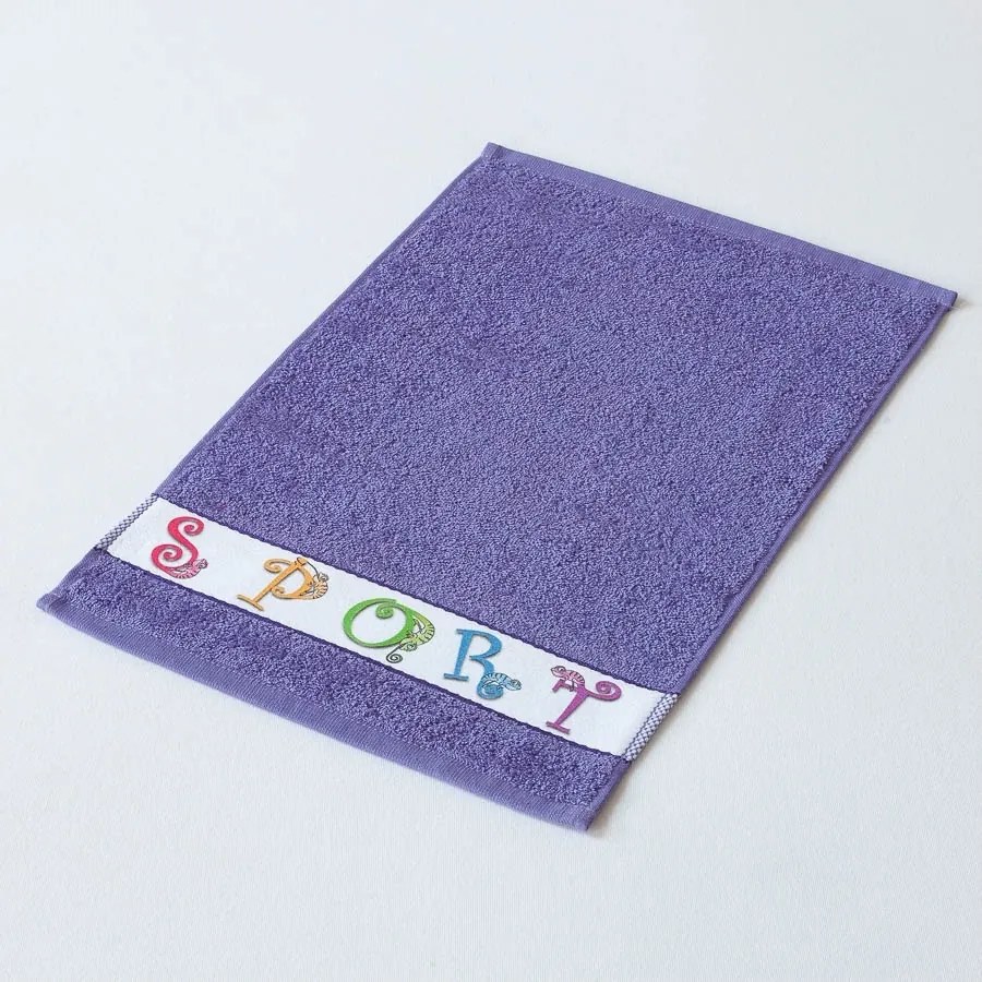 Veba dětský ručník rujana sport chameleon - fialová 30x50