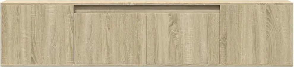 Nástěnná TV skříňka s LED dub sonoma 180 x 31 x 39,5 cm 3307956
