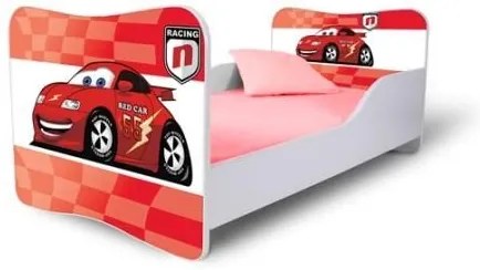 Dětská postel - Červené auto II - butterfly - 180 x 80 cm