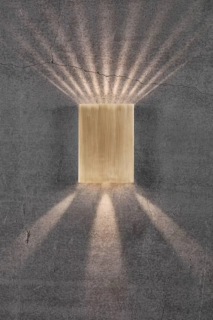 NOR 2019051035 Venkovní nástěnné svítidlo Fold 15 2x5W LED mosaz čirá - NORDLUX