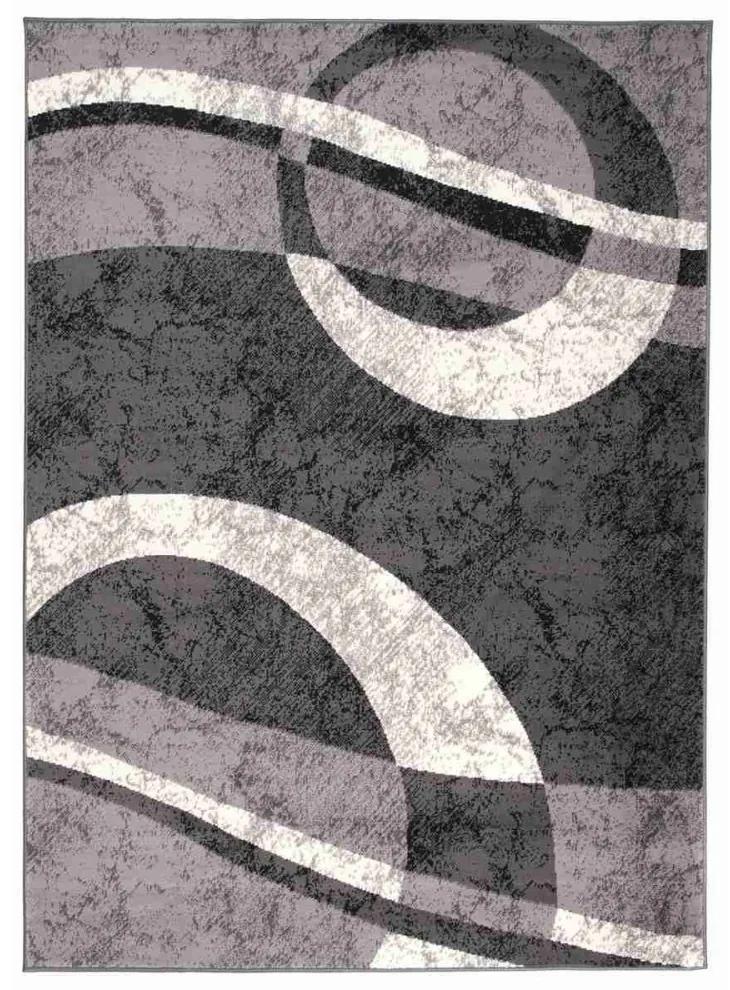 Kusový koberec PP Ray šedý, Velikosti 80x150cm