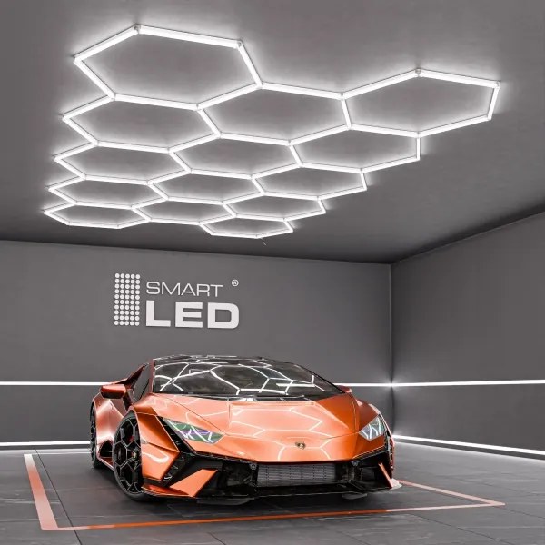 LED Stropní svítidlo LED/570W/85-265V 6500K 522x298 cm CRI 90 IP44 bílá