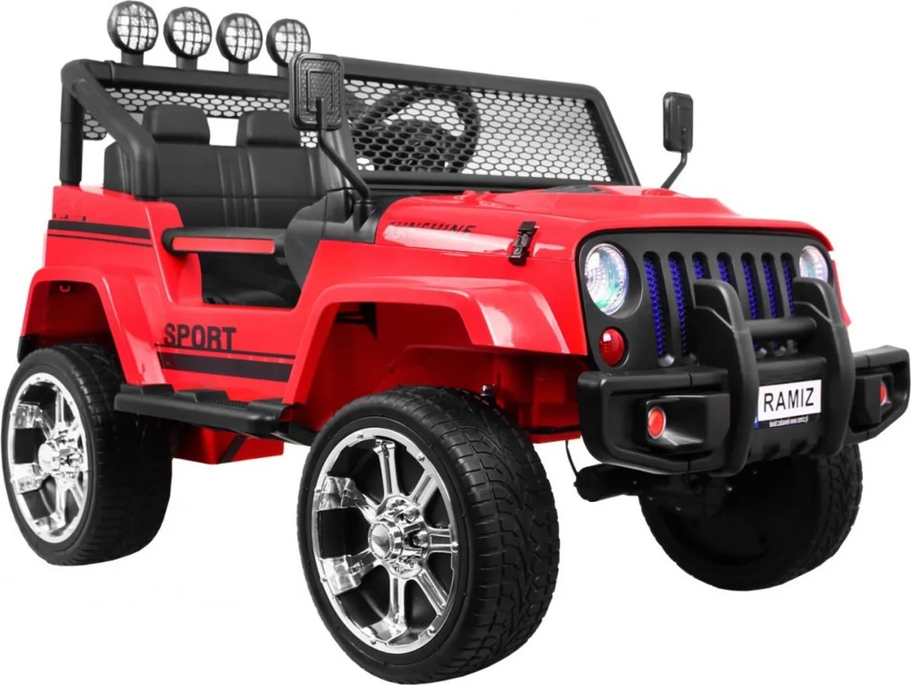 Ramiz Terénní autíčko Raptor Drifter červené + ovladač + pohon 4x4 + úložný prostor + pomalý start + MP3 LED