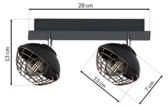 Bodové svítidlo LOGAN 2xE14/40W/230V