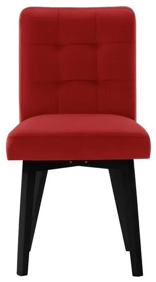 Červená jídelní židle s černými nohami My Pop Design Haring