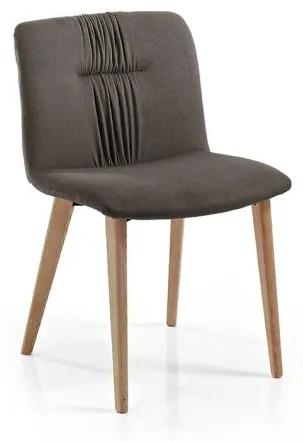Max Home Luxusní židle Nataly vzorník tkaniny: crystal 22, nohy: kovové kónické perlové béžové RAL 1035