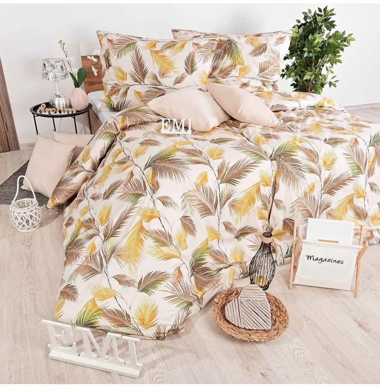 Povlečení bavlněné Kiara EMI, Prodloužený set jednolůžko obsahuje 1x 140x220 + 1x 70x90