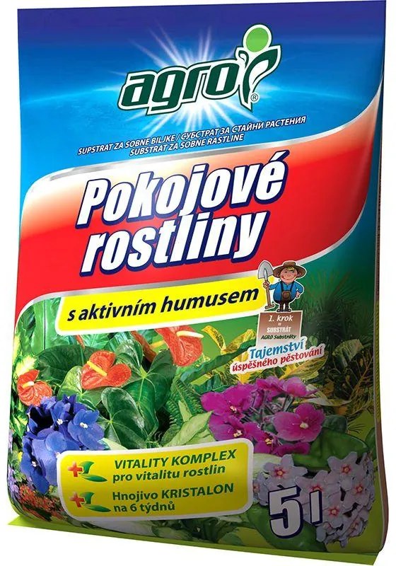AGRO substrát pokojové rostliny 5 l