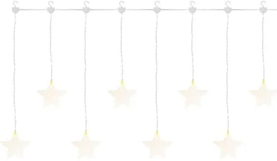 LED venkovní řetěz 8xLED/5,84m IP44 hvězdy