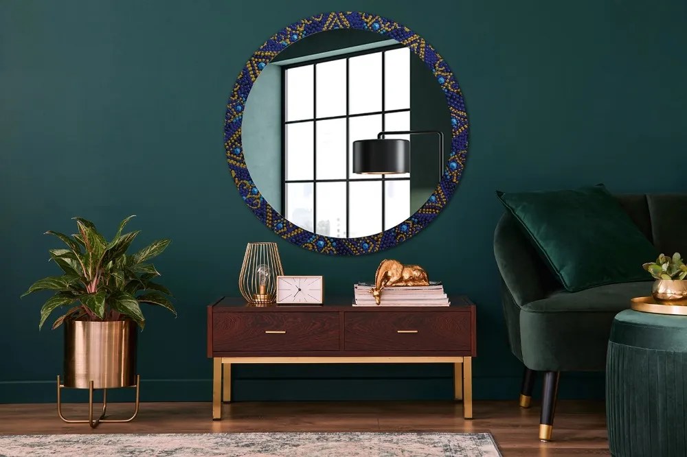 Kulaté dekorativní zrcadlo Dekorativní složení fi 100 cm
