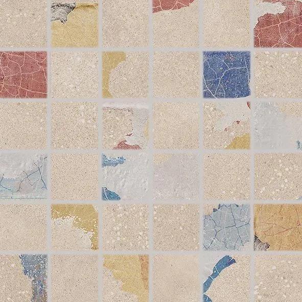 Rako Mozaika RAKO Betonico WDM06797 mozaika (5x5) vícebarevná 30x30 - 163154