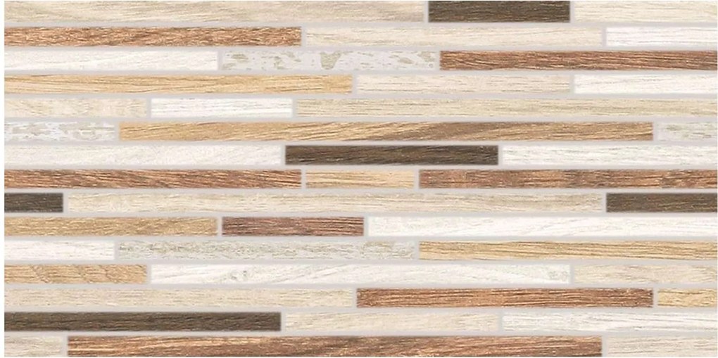 RAKO Board - Dekor 29,8x59,8 cm, mix barev bílá DDPSE023