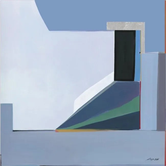 BIZZOTTO tisk na plátně NASKA 140x140 cm modrý 0245230