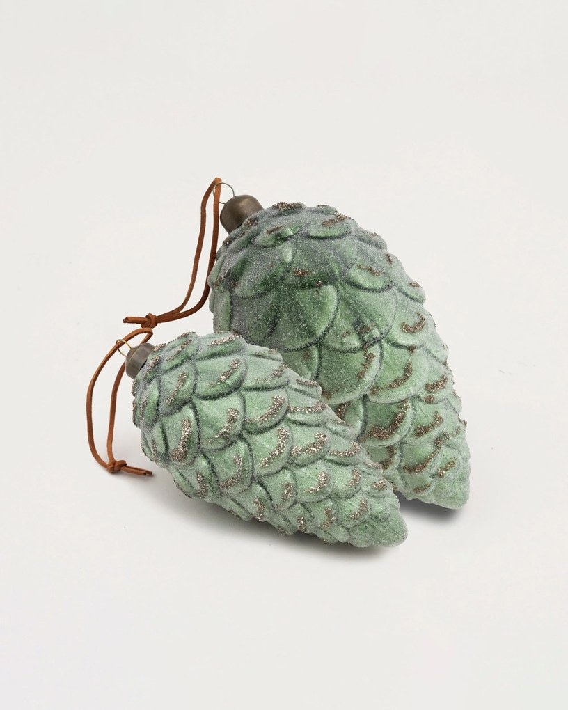 Vánoční ozdoba Frosted Pinecone 18 cm