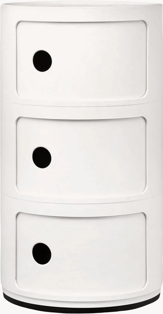 Designový odkládací stolek Componibili, 3 moduly