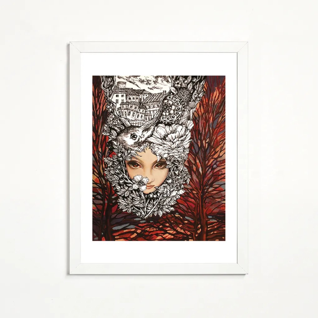 Yulia Novikova | Vnitřní krajina Rám: Bílý, Velikost: 60 x 40 cm