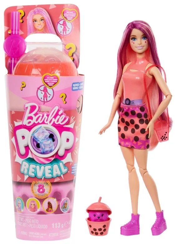 Barbie Pop reveal barbie bubble tea - mangové koláčky HTJ22 TV