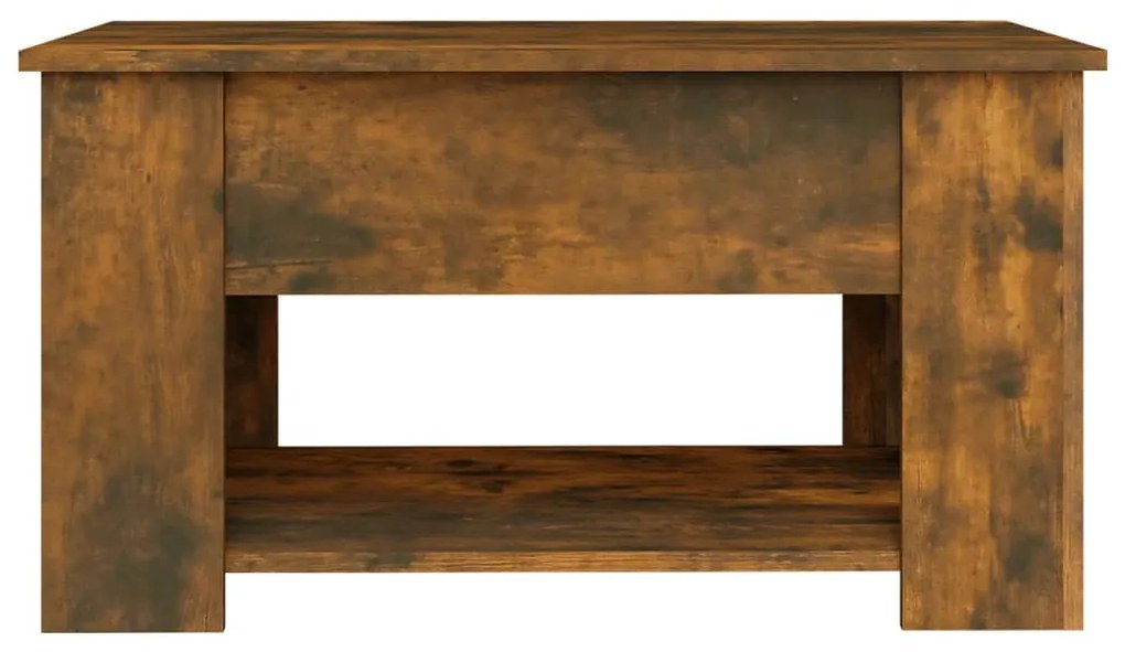 Konferenční stolek kouřový dub 79 x 49 x 41 cm kompozitní dřevo - Default Title