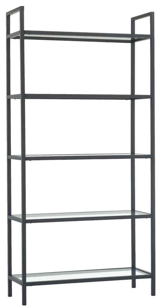 KALUNE DESIGN Kovová knihovna GLAMP černá 552NOS1303